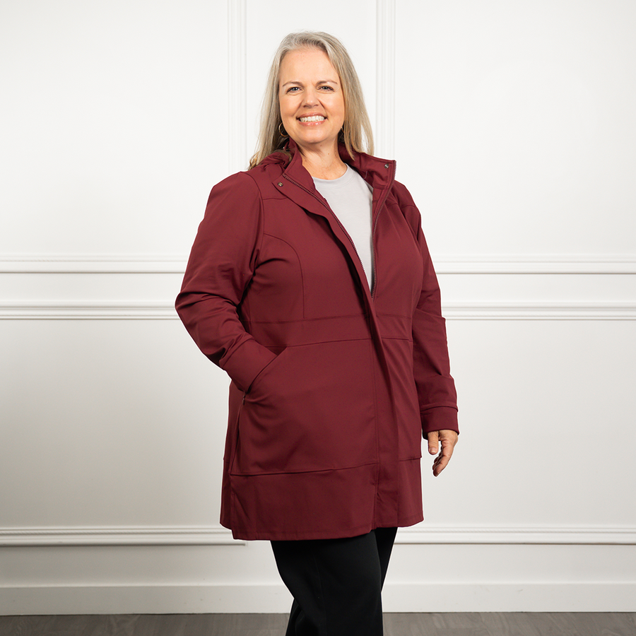 Madison Long Jacket - Lightweight & Bum-Covering | AnyAge Wear